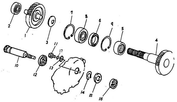 Transmission (Adly Jet 50)