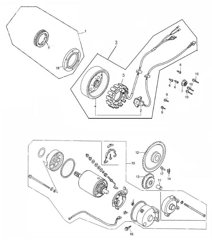 Generator | Starting Motor (Adly Mini Car 320)